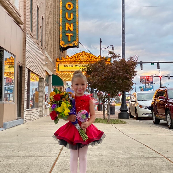 Dance Recital Paper Flower Bouquet - Ballet- Pink, Purple and White ...