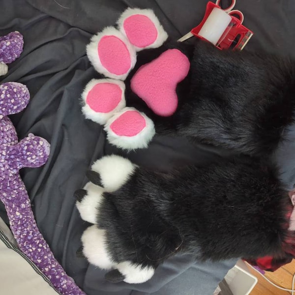 Four Finger Thumb Style Puffy Hand Paw Pattern [PDF DOWNLOAD] - Etsy