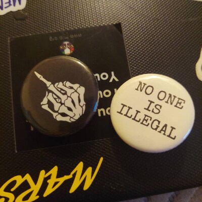 Punk Pins Pinback Punk Buttons Anarchy Anti-racist - Etsy