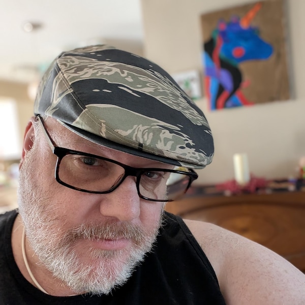 Holiday Christmas Holly Plaid Print Cotton Jeff Cap, Ivy Cap, Driving ...