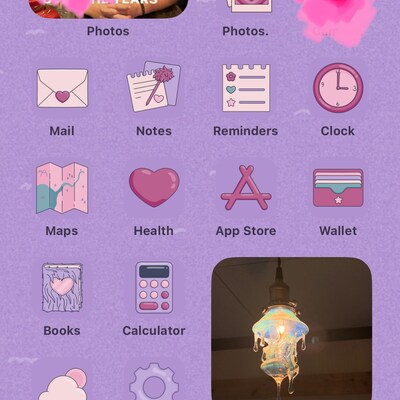 Y2K Aesthetic Icon Pack for Ios Android & Tablet Wallpapers - Etsy