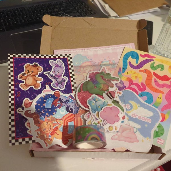 A6 UWU Burger Fast Food Sticker Sheet - Etsy