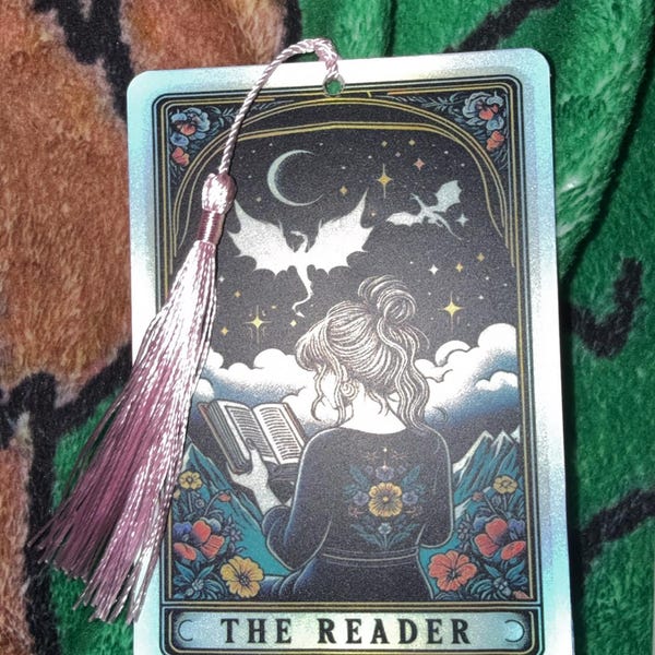 The Reader Card Bookmark, Trigger Warrings, Holographic Bookmark ...