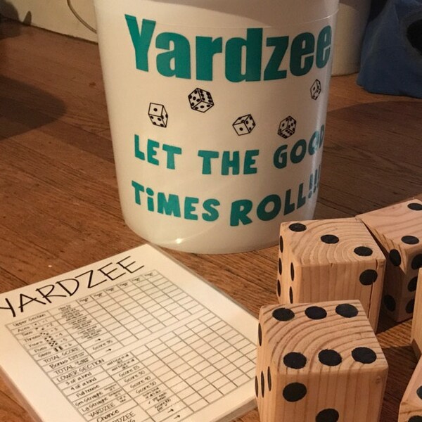 Printable 24x36 YARDZEE/ YAHTZEE Score Card File Fill in the Blank--diy ...