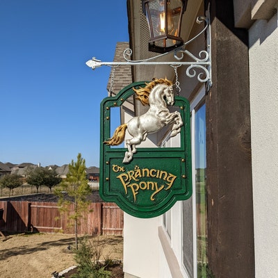 16 GALVANISED HAND FORGED Wrought Iron Blacksmith Sign Board Hanging ...