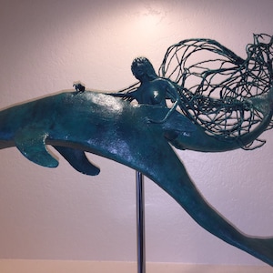 Blue Mermaid With Sailfish - Etsy