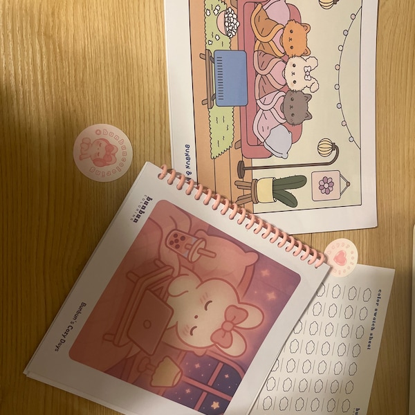 Coloring Practice 30 Digital Pages Book, Printable Instant Digital ...