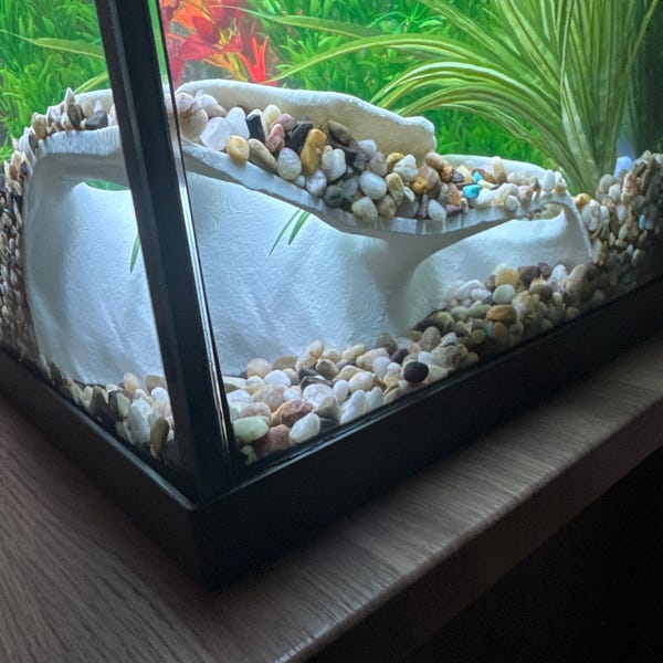 Corner Aquarium Terrarium Cave Hideout – Decorative Shelter for Fish ...
