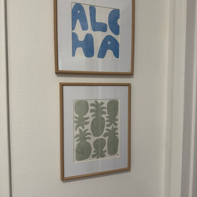 Retro Palm Tree Aloha Poster, Hawaii Inspired Wall Art, Vintage Living ...