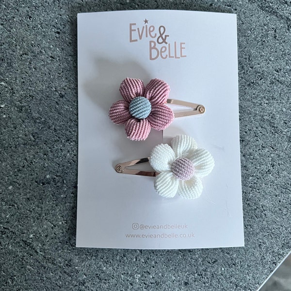 Daisy Corduroy Snap Clip - Etsy