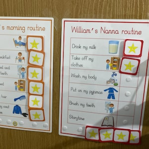 Personalised Morning Routine Chart, Bedtime Routine, Daily Routine, SEN ...