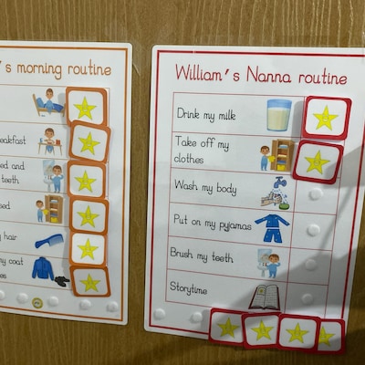 Personalised Morning Routine Chart, Bedtime Routine, Daily Routine, SEN ...