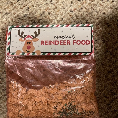 Magic Reindeer Food Treat Bag Topper Printable Christmas Eve Box ...