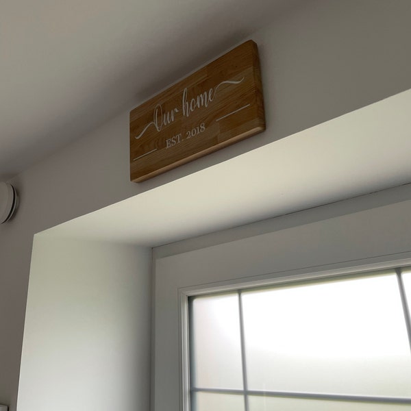 Wooden Door Sign With Custom Engraved Name for Kid's Bedroom, Custom ...