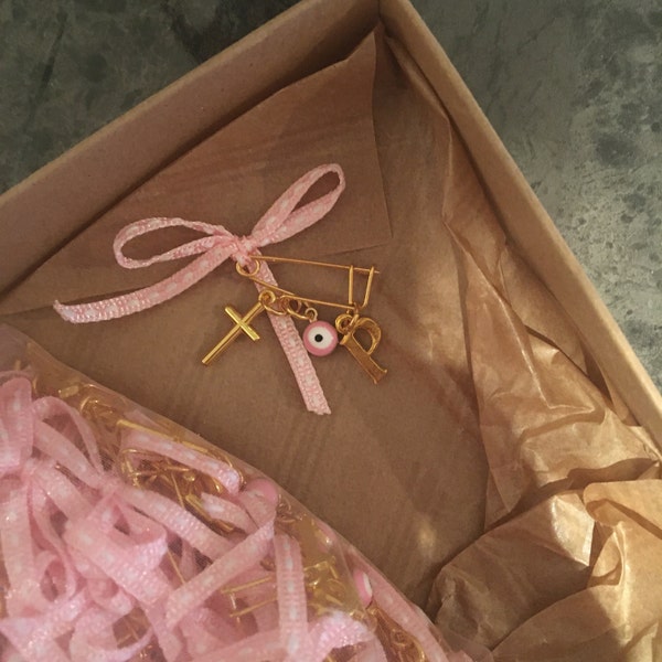 10pcs, Personalized Favors, Witness Pins, Christening Pins ...
