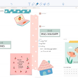 Study Stickers Printable Stickers Digital Stickers Goodnotes Journal ...