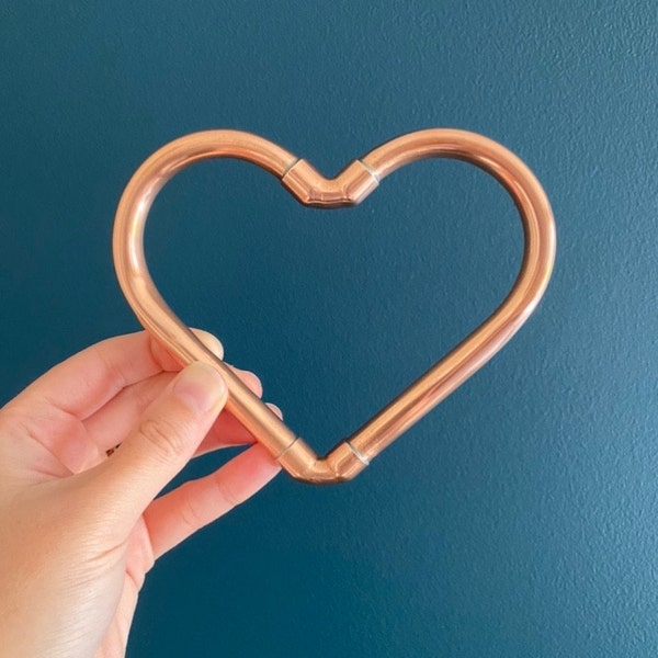 Copper Pipe Love Heart - Etsy