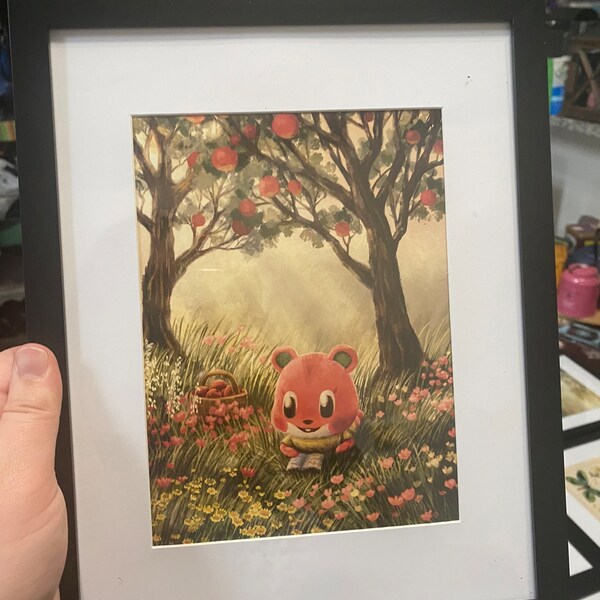 A5 // Animal Villager "apple" Illustration // Art Print, Poster - Etsy
