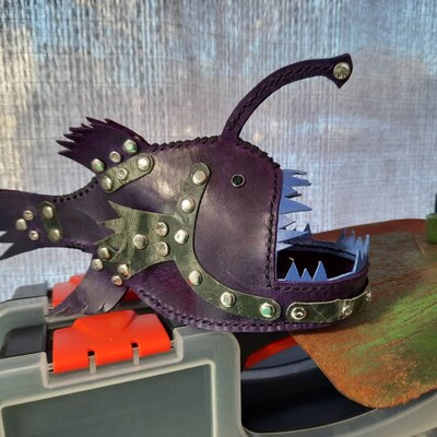 Monkfish Leather Pattern Steampunk Leather Fish Template PDF Phone ...