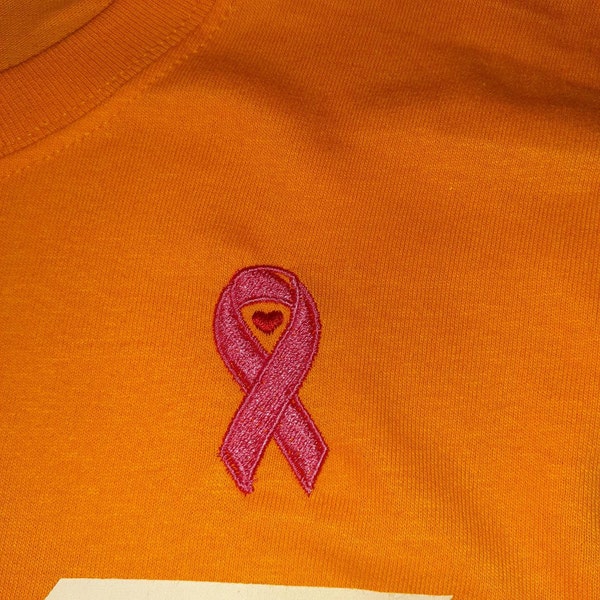 Cancer Ribbon Machine Embroidery Design, Fill Stitch Design, Cancer ...