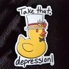 Small Lucifer Duckie - Handmade Sticker- 2 Variations (1.5"x2.27" & 1.8 ...