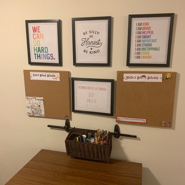 Positive Affirmations for Kids, Classroom Art, Motivational Poster ...