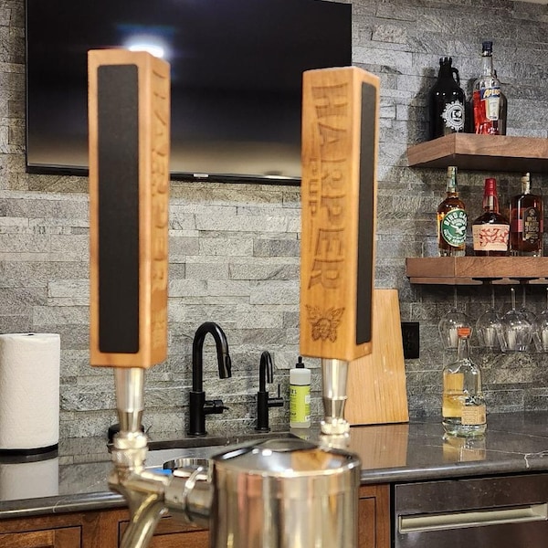 Custom Beer Tap Handle-laser Engraved With Chalkboard - Tap House ...