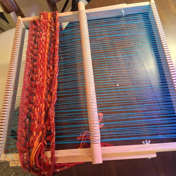 X Large Weaving Loom Kit, Also Known as Tapestry Weave Loom Lap Heddle ...