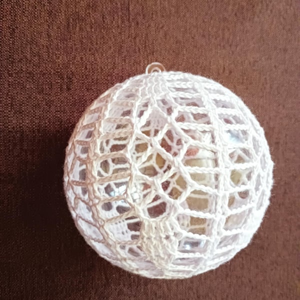 Crochet Christmas Bauble Pattern 8cm Ornament PDF & Video Tutorial ...