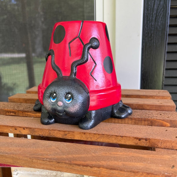 Ceramic Ladybug Pot (finished - Etsy