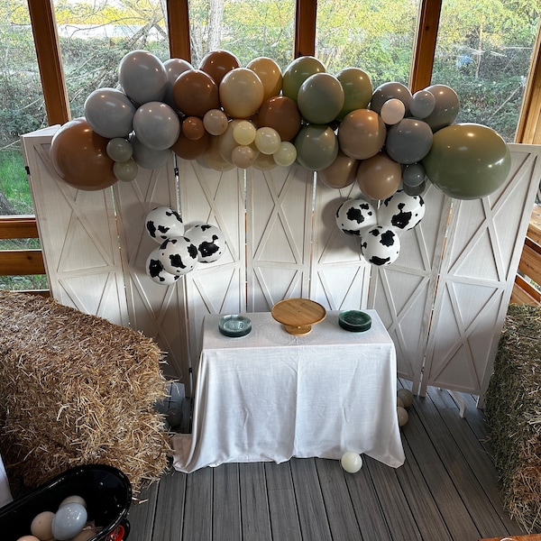 Farm Animal DIY Balloon Garland Kit | Farm Theme Balloon Arch ...