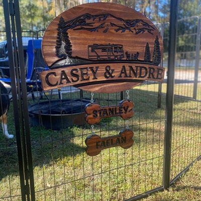 RV Sign / Camper Sign/ Personalized Camper Sign/ Campground Sign ...