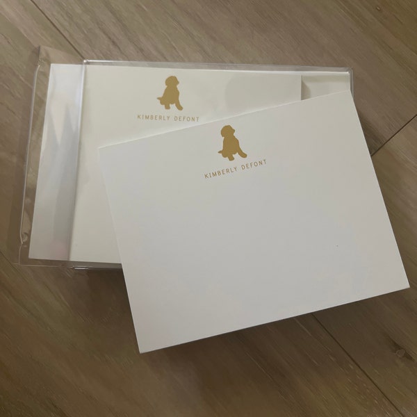 Lab Stationary - Labrador Retriever Stationery Set of 20 Flat Note ...