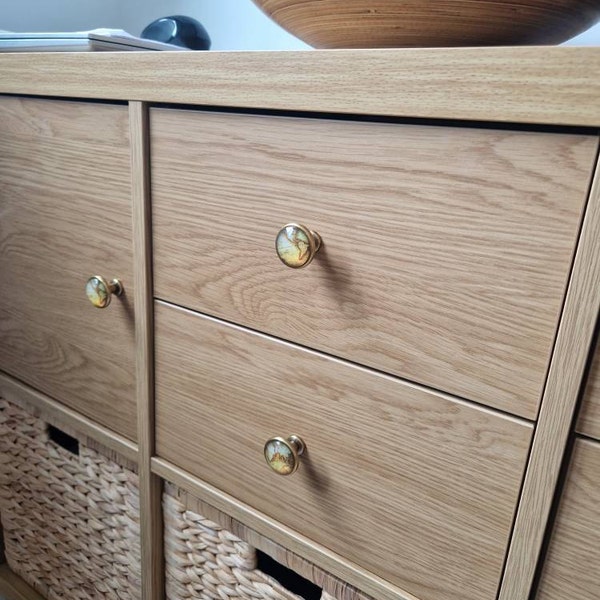 World Map -- Drawer Knobs/ Handmade Bronze Dresser Knobs Cabinet ...