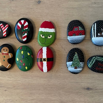 Dot Art Sea Turtle Hand Painted Rocks, Small Gift, Garden Decor, Sea ...