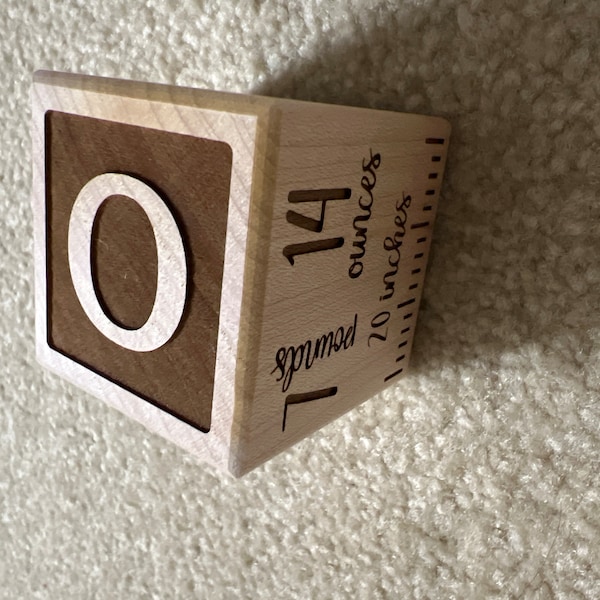 Personalized Baby Block, Baby Stat Block, New Baby Gift, Birth Block ...