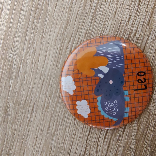 Personalisierter Button Schulkind mit Name und Superheldin für Mädchen als Geschenk zur ...