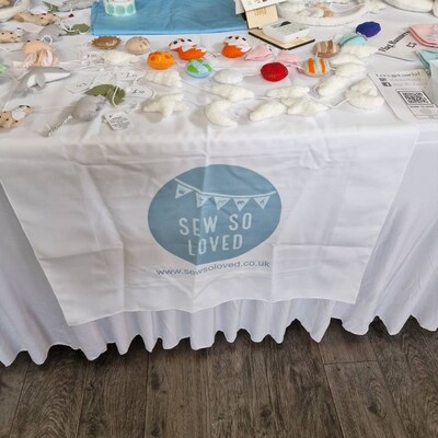 Custom Table Runner Logo, 76 X 152 Cm, Waterproof, Wipe Clean ...