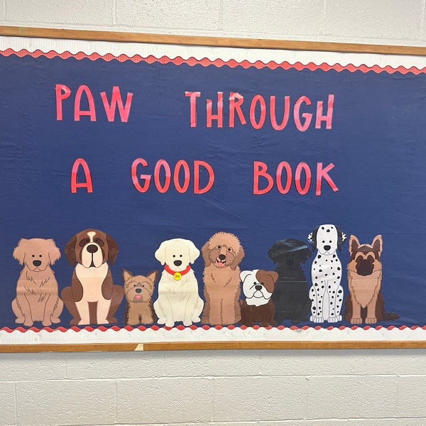 Puppy Love- Puppy Bulletin Board Kit - Etsy