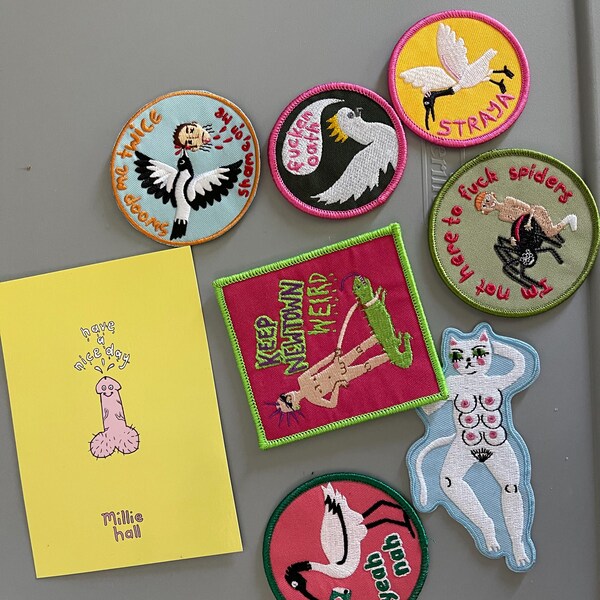 Swoop Me Twice, Shame on Me. Iron on Magpie Patch - Etsy Australia