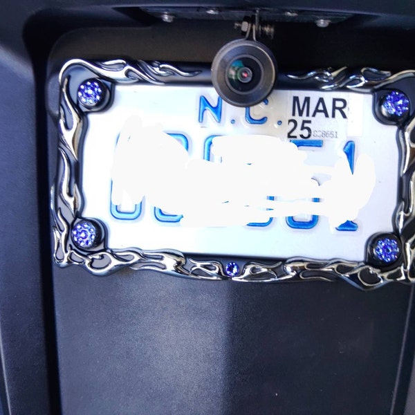 31 Colors Avail Flames Chrome Black Metal MOTORCYCLE Universal Fit ...