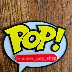 Custom Funko POP Logo Display Sign With Categories - Etsy