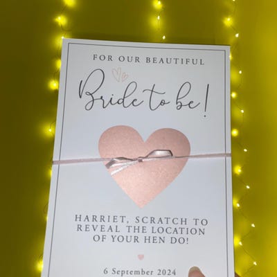 Personalised Bride Hen Do Invite. Bride to Be Hen Party Invitation ...