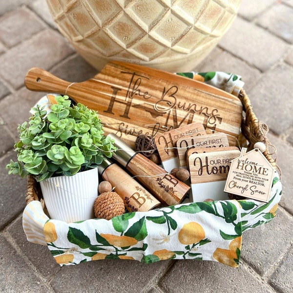 Housewarming Realtor Closing Gift Basket, Gift Basket for New Home ...