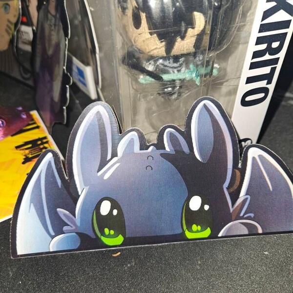 3D Lenticular Anime Sticker Decal Changing Moving Flip Motion Peeker ...