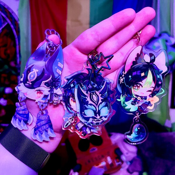 Xiao Hologram Acrylic Keychain - Genshin Impact [fanmade] Yaksha, Xiao ...