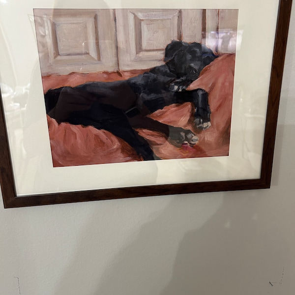 Labrador Retriever Art Print by Ethan Harper. Black Lab Painting Wall ...