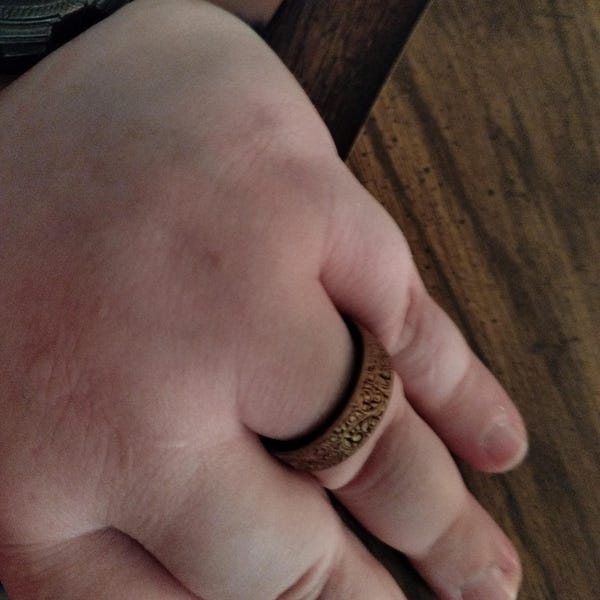 Sapphire Blue Silicone Ring Men Women, Safe Flexible Breathable ...