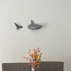 3D Shark Wall Decor Swimming on the Wall.the Shark is Visiting Your ...