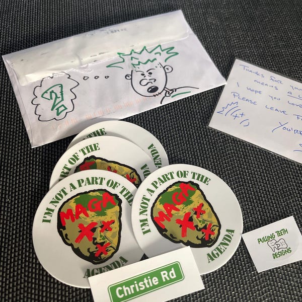 Sticker Pixelated Green Day Set of 3 Woodstock Dookie Glossy 2.5" Two ...